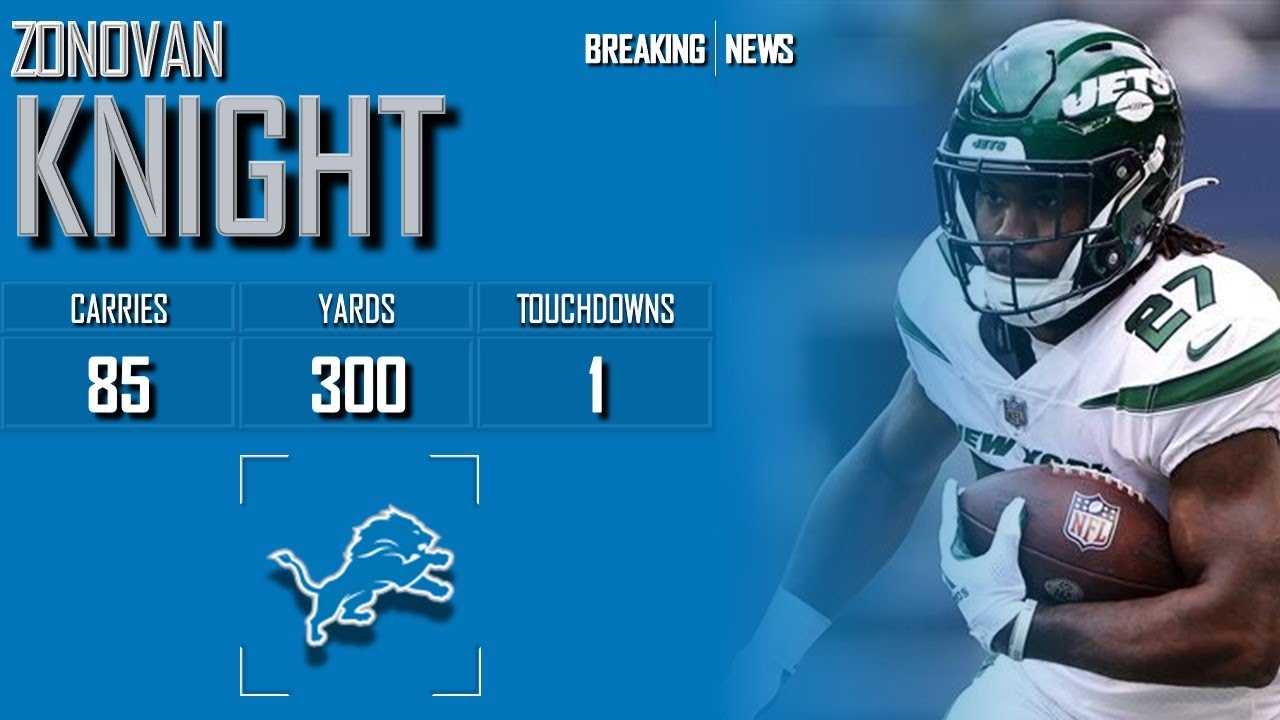 Zonovan Knight - Detroit Lions Net Worth, Contract, Detailed ...