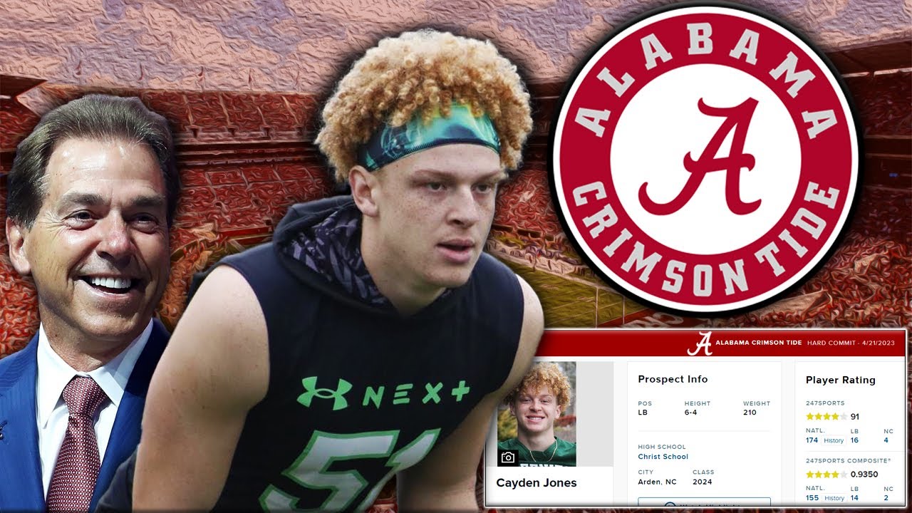 Cayden Jones - Alabama NIL Deals, Net Worth, Player Information ...