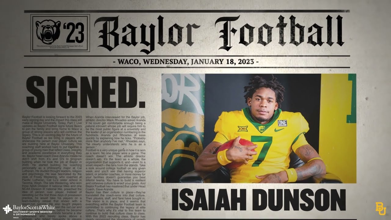 Isaiah Dunson - Baylor NIL Deals, Net Worth, Player Information ...