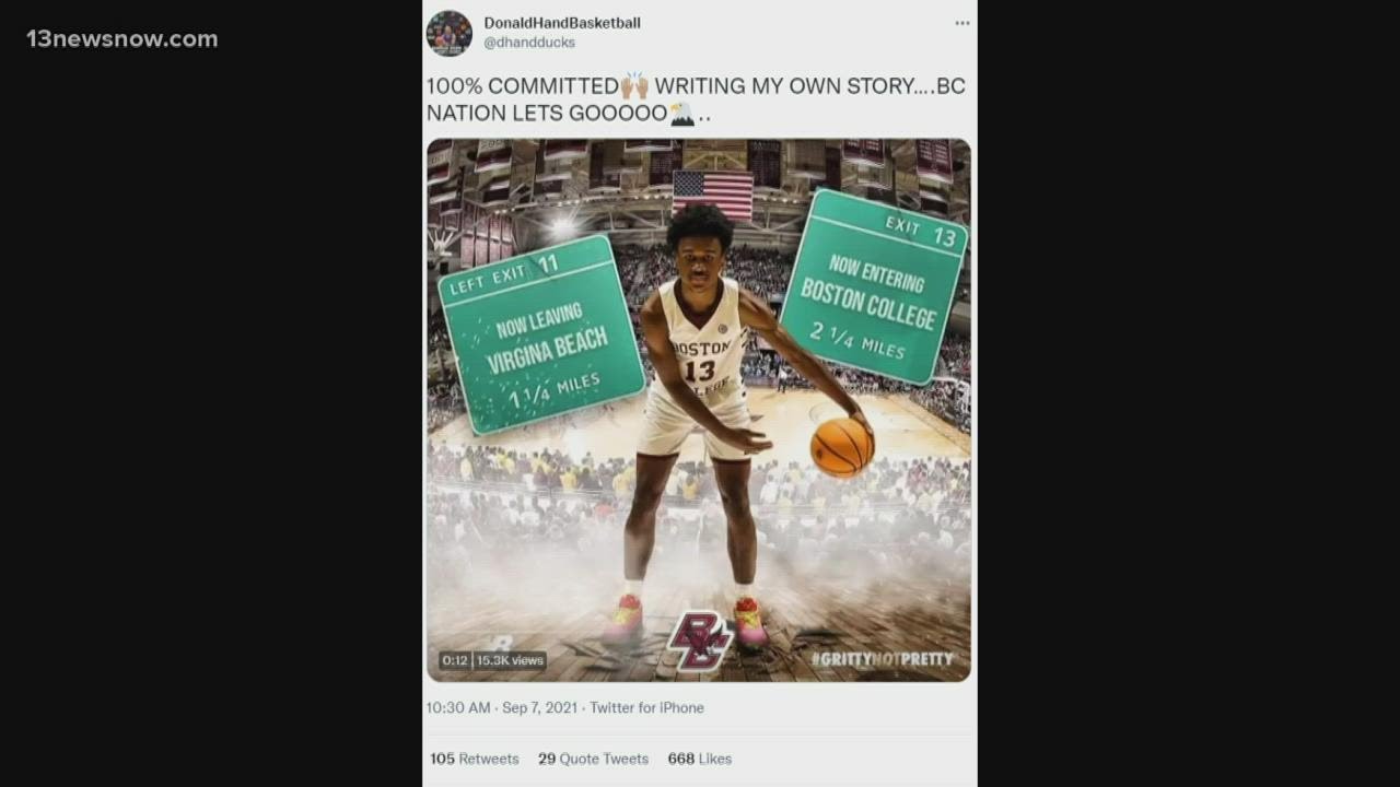 Donald Hand Jr. - Boston College NIL Deals, Net Worth, Player ...