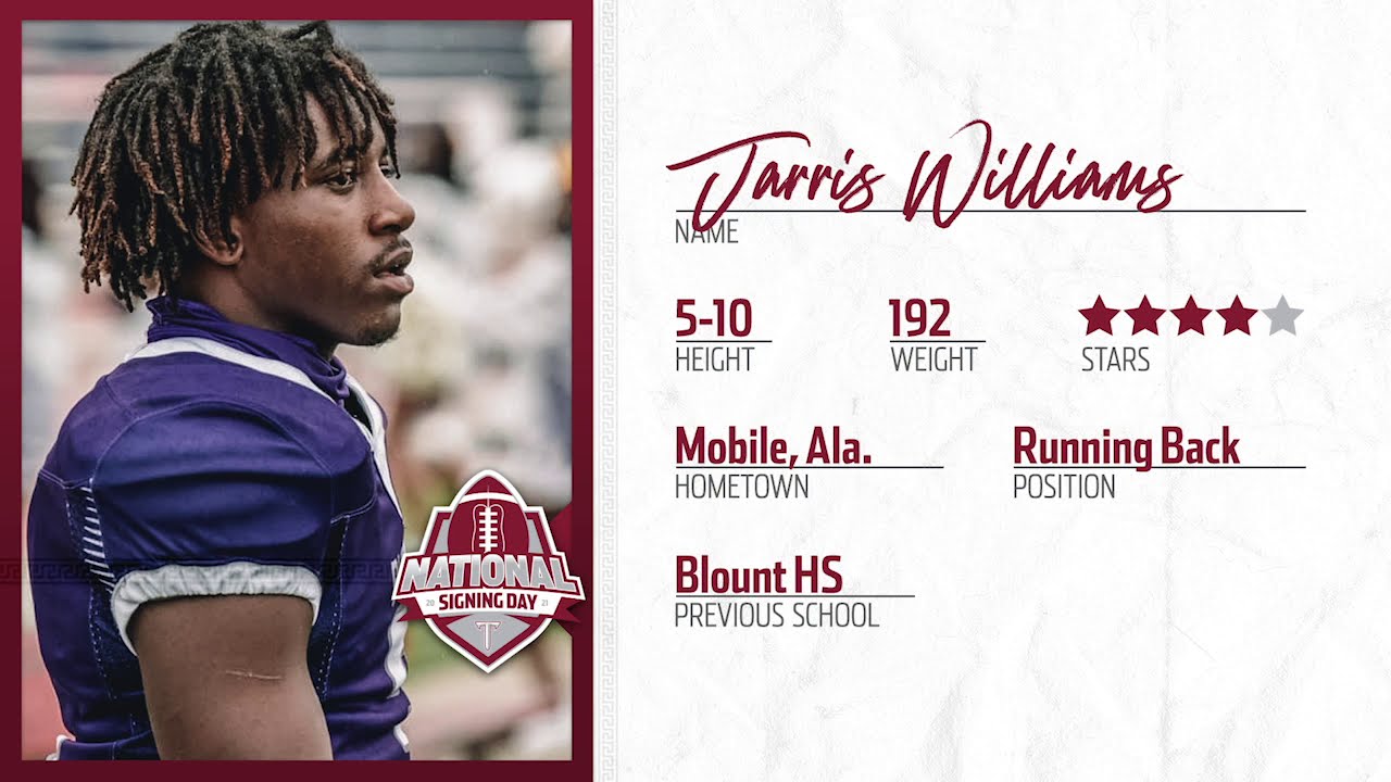 Jarris Williams - Troy NIL Deals, Net Worth, Player Information - CollegeNetWorth.com