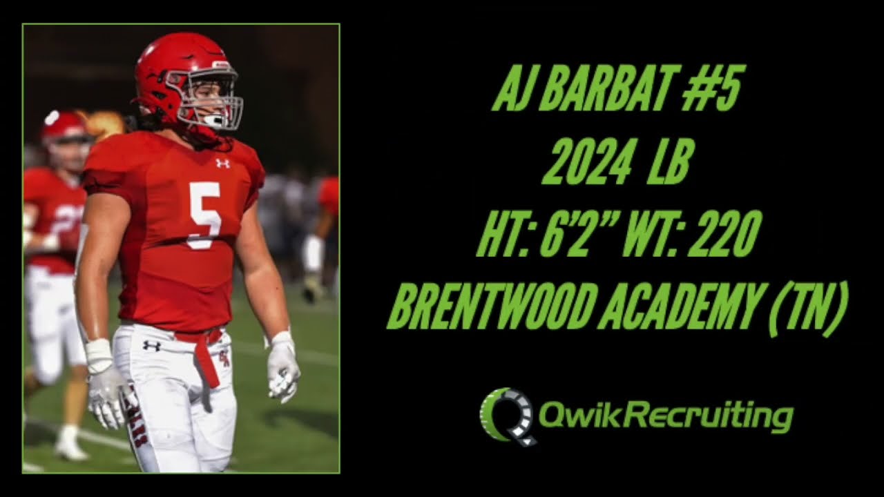 AJ Barbat - Army NIL Deals, Net Worth, Player Information ...