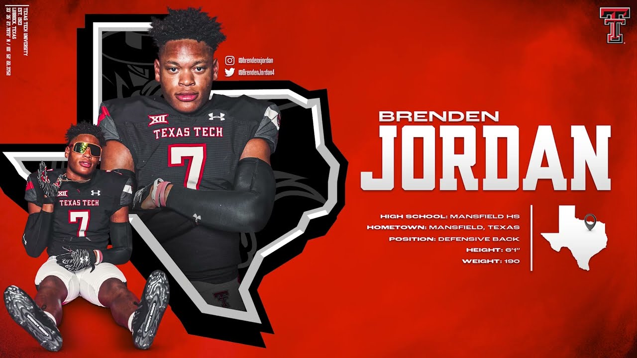 Brenden Jordan - Texas Tech NIL Deals, Net Worth, Player Information ...