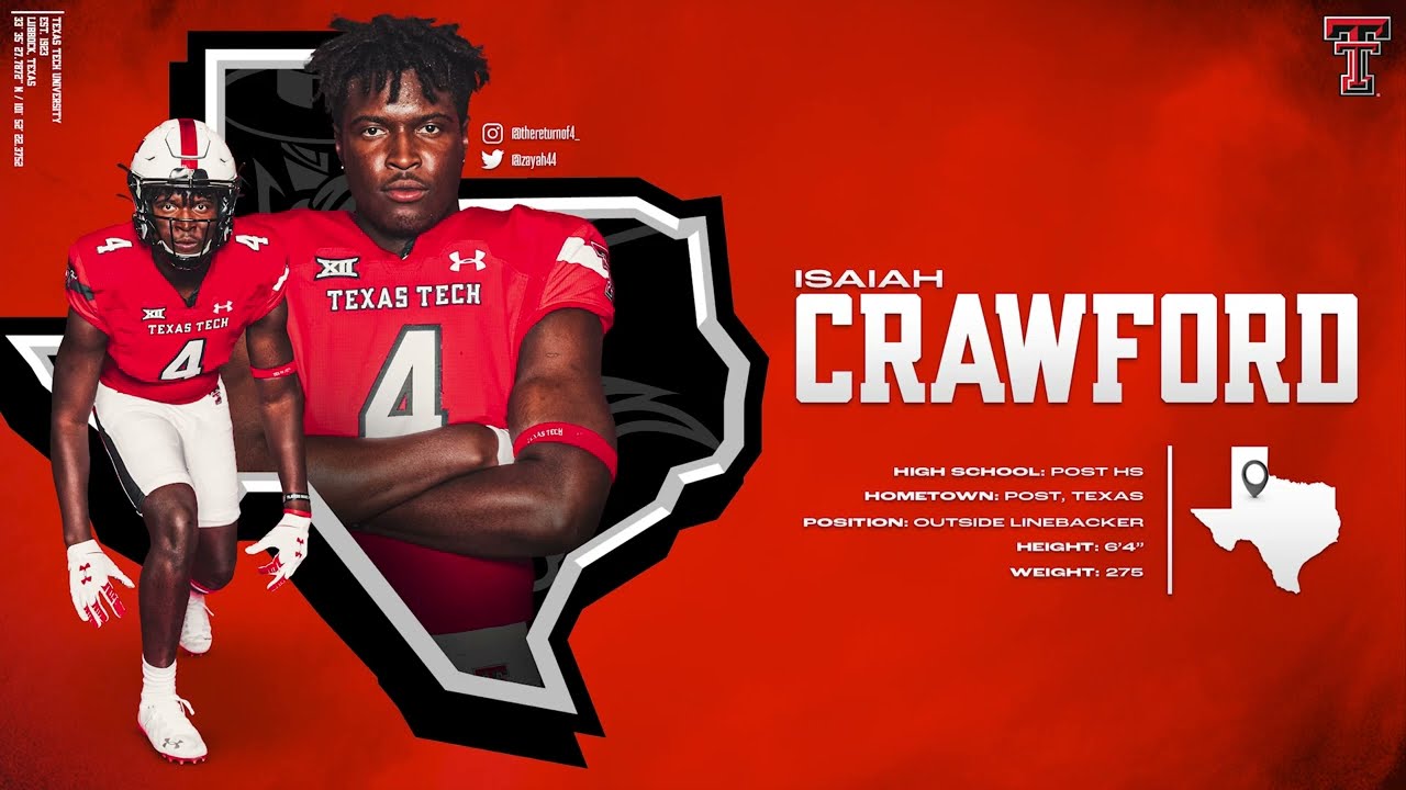 Isaiah Crawford - Texas Tech NIL Deals, Net Worth, Player Information ...