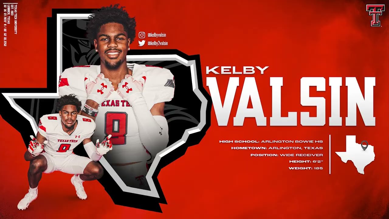 Kelby Valsin - Texas Tech NIL Deals, Net Worth, Player Information ...