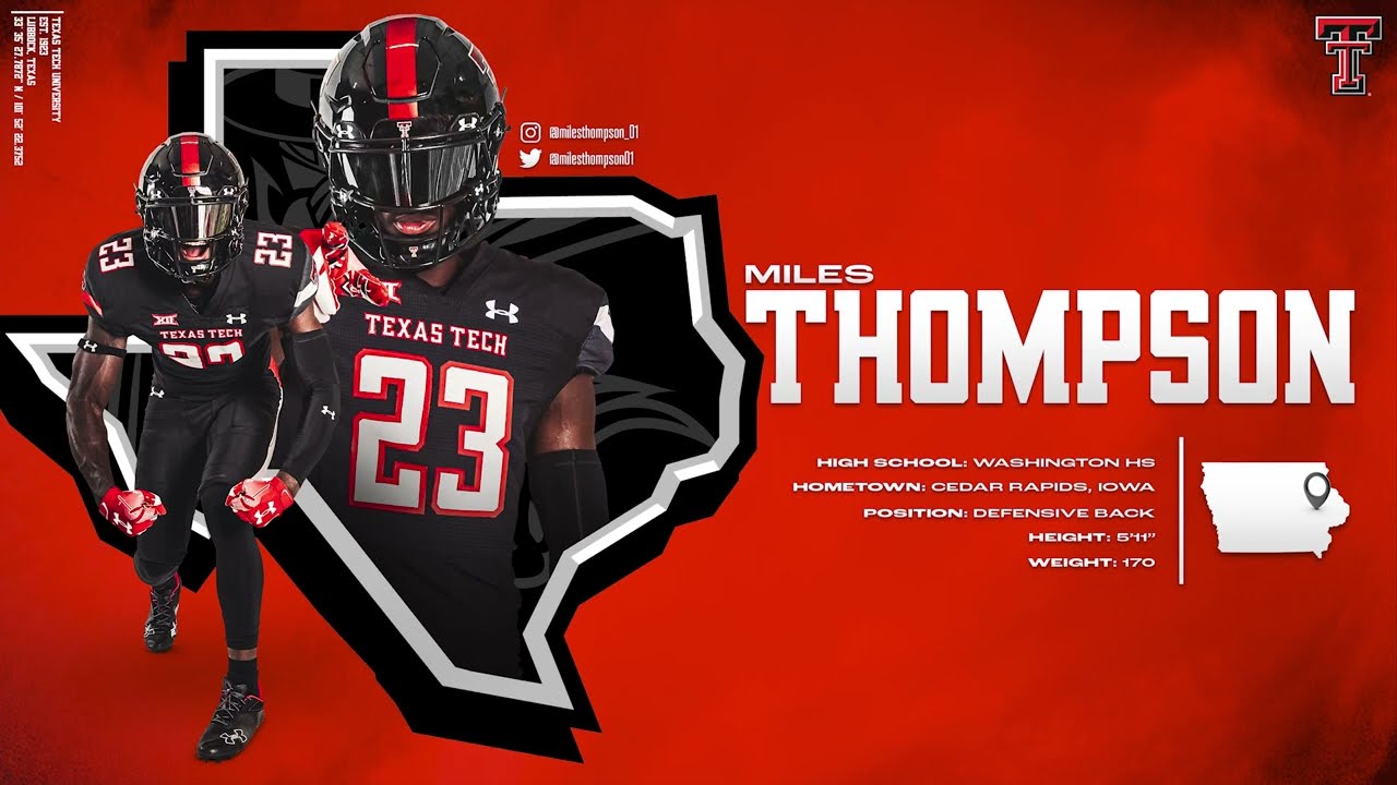 Miles Thompson - Texas Tech NIL Deals, Net Worth, Player Information ...