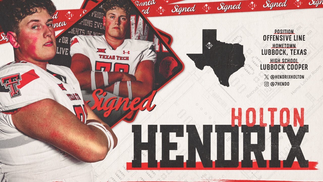 Holton Hendrix - Texas Tech NIL Deals, Net Worth, Player Information ...