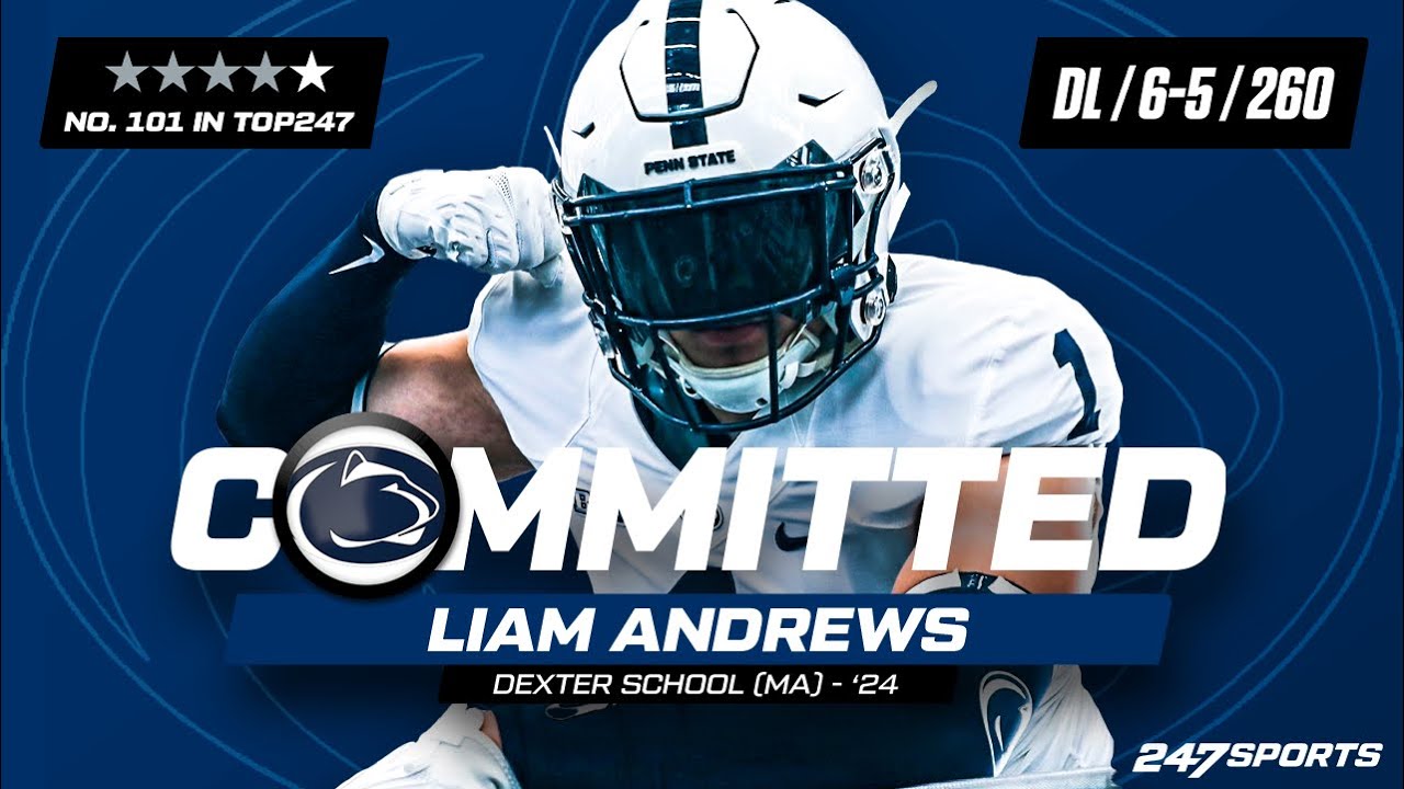 Liam Andrews - Penn State NIL Deals, Net Worth, Player Information ...